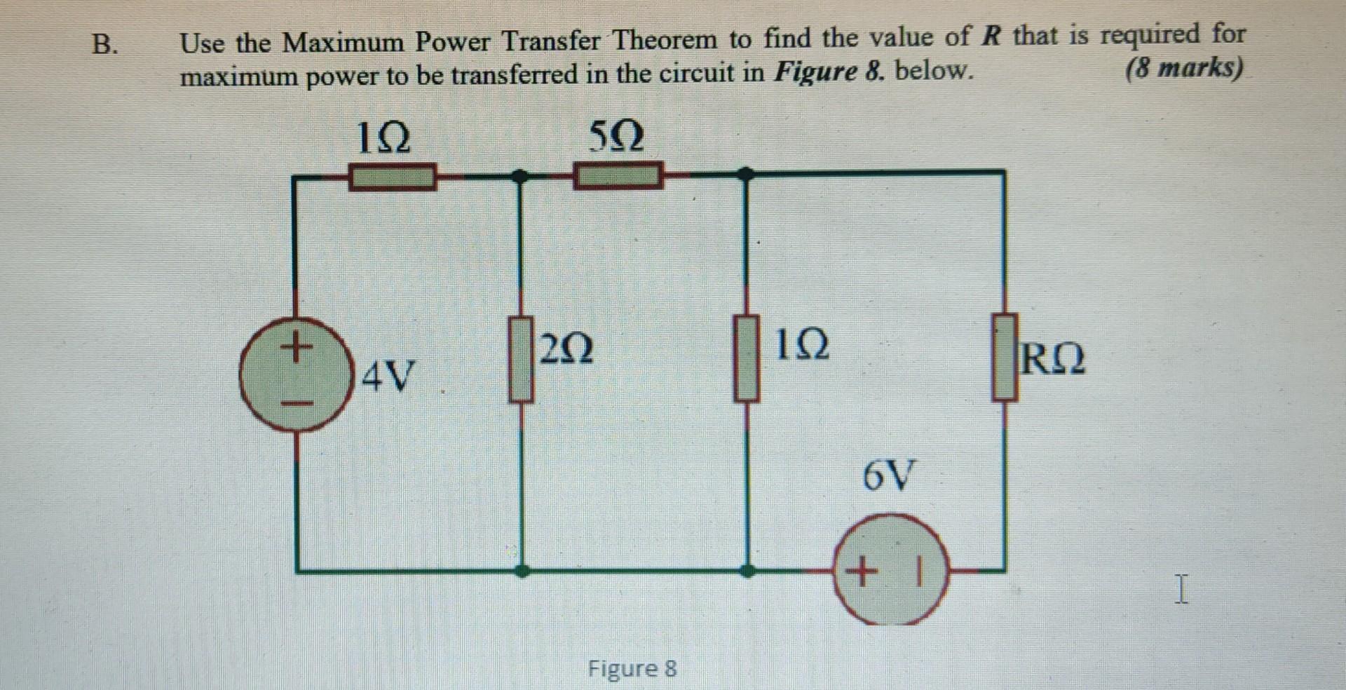 Solved Use the Maximum Power Transfer Theorem to find the | Chegg.com