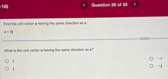 Solved Find the unit vector u-having the same direction as | Chegg.com