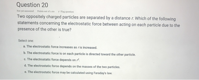 Solved Two oppositely charged particles are separated by a | Chegg.com
