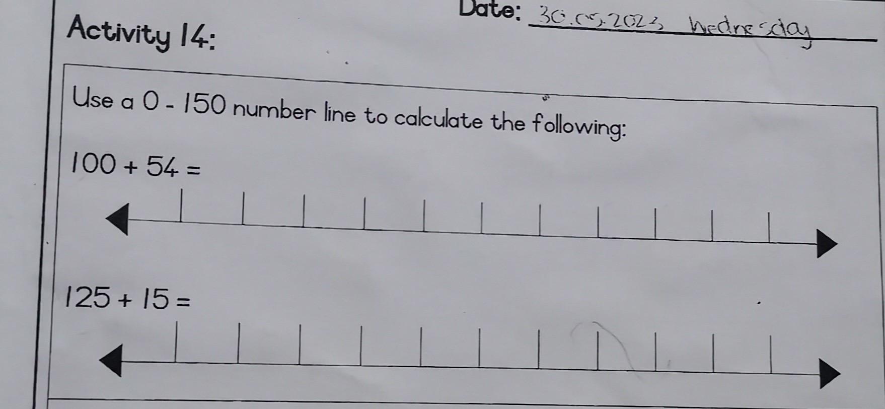 Solved Activity 14: Date: 30.×2 m2, hedre day | Chegg.com