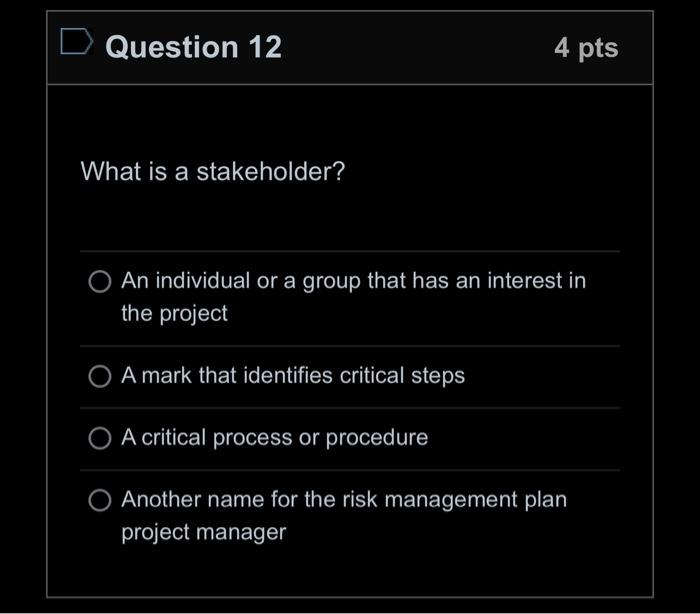 Solved A mark that identifies critical steps A critical | Chegg.com