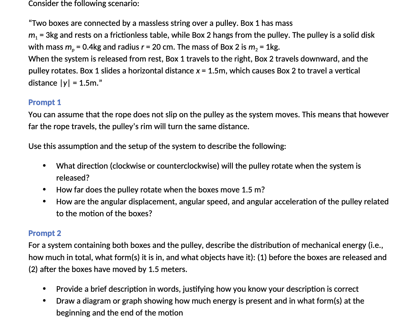 Solved Consider the following scenario: "Two boxes are | Chegg.com