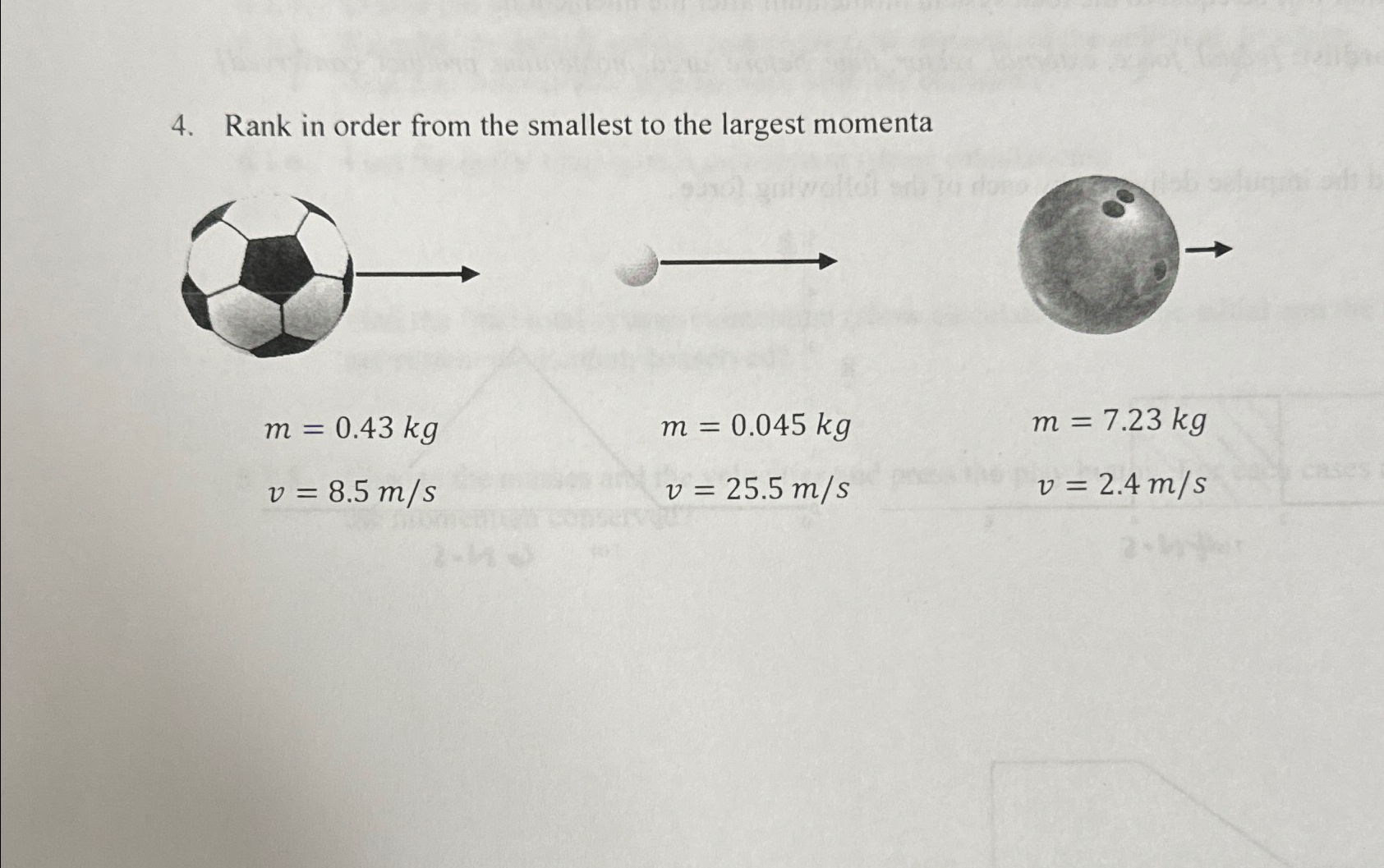 Solved Rank in order from the smallest to the largest | Chegg.com