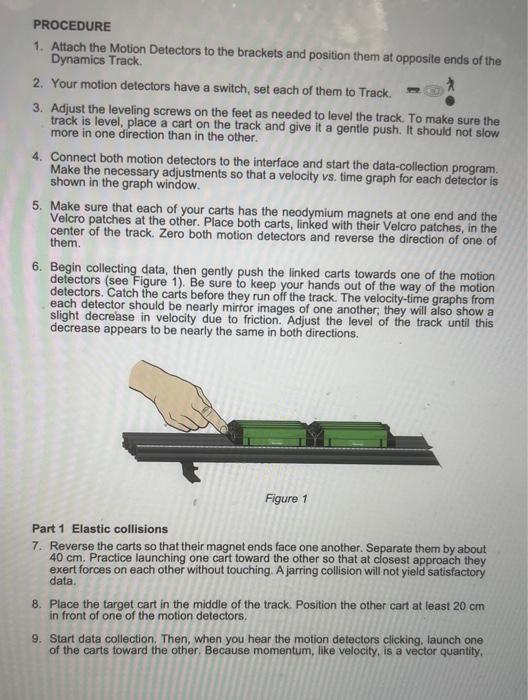 Part 2 Inelastic collisions Use the tables below to | Chegg.com