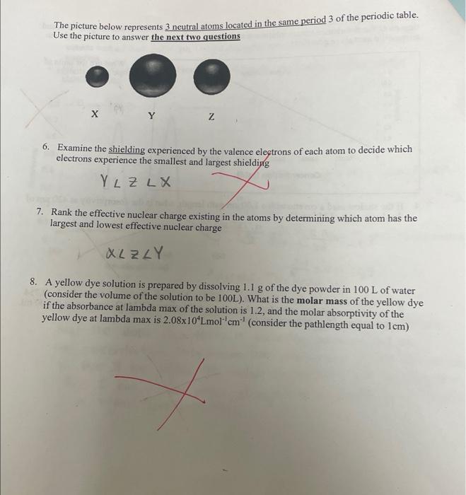 Solved The picture below represents 3 neutral atoms located | Chegg.com