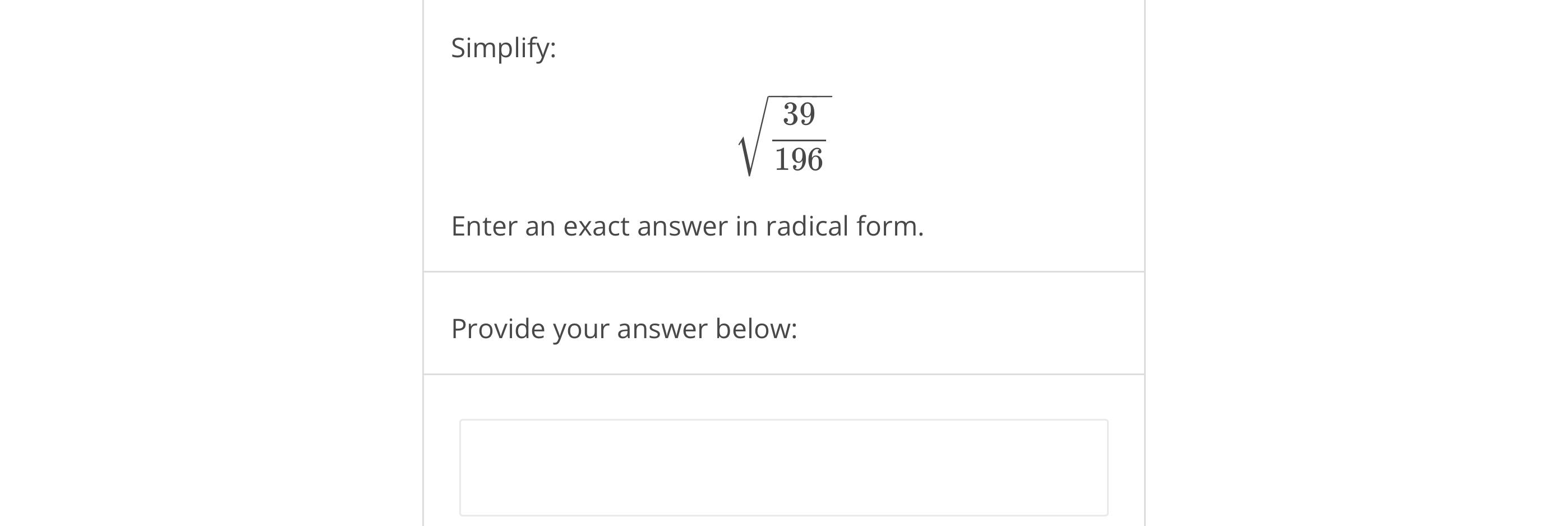 Solved Simplify 391962Enter An Exact Answer In Radical Chegg