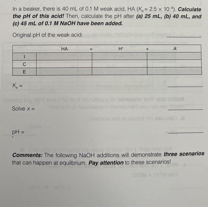 Solved b. Use the total volume and calculate new | Chegg.com