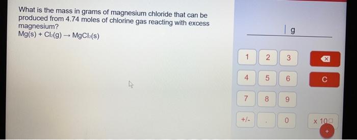 Solved What is the mass in grams of magnesium chloride that | Chegg.com