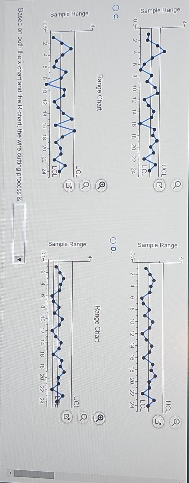Develop appropriate control charts and determine | Chegg.com