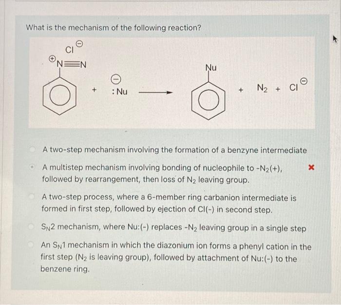 Solved What is the mechanism of the following reaction? A | Chegg.com
