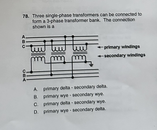 Solved Three single-phase transformers can be connected to | Chegg.com Solved Three single-phase transformers can be connected to | Chegg.com