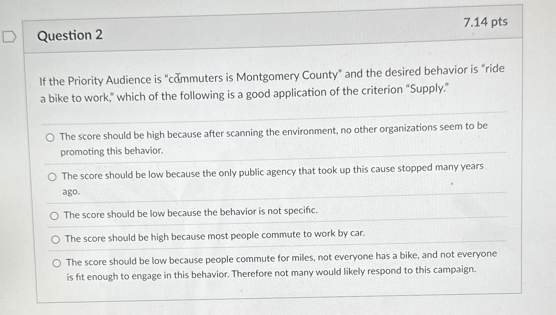 Solved Question 27.14 ﻿ptsIf the Priority Audience is | Chegg.com