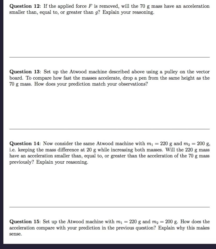 Solved Two masses, m1 and m2, are attached by a string over | Chegg.com