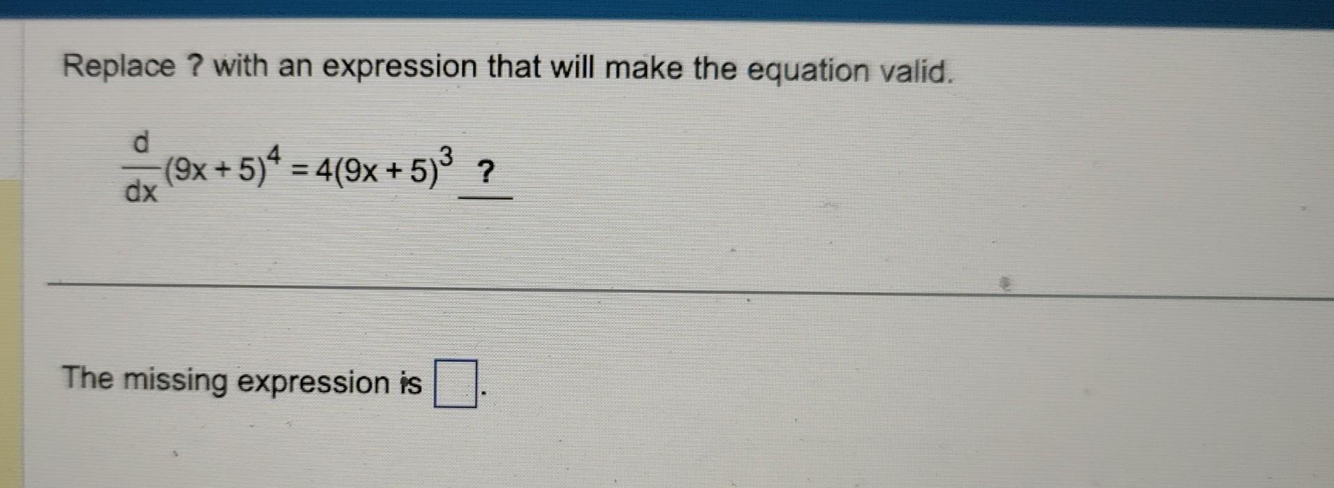 Solved Replace ? with an expression that will make the | Chegg.com