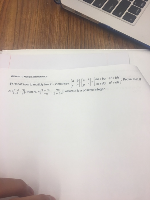 Solved BRIDGE TO HIGHER MATHEMATICS prove that if ble | Chegg.com