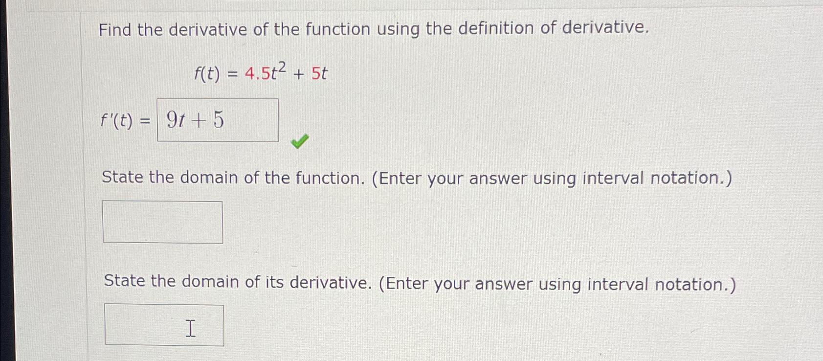 Solved Find the derivative of the function using the | Chegg.com