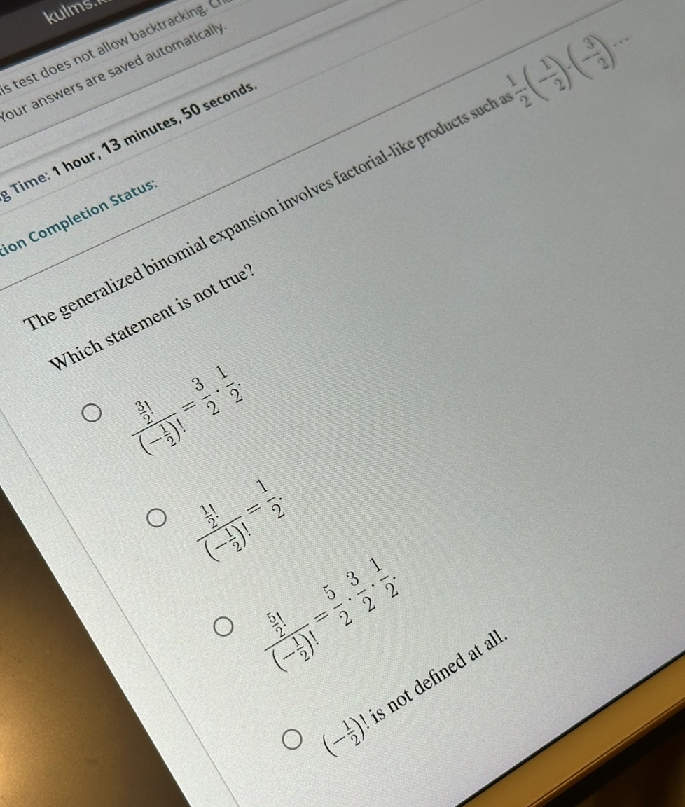 Solved The Generalized Binomial Expansion Involves