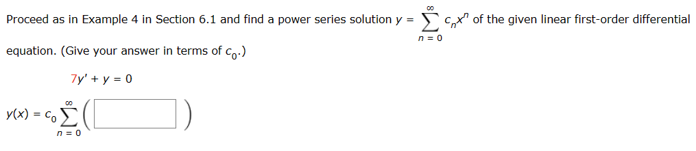 Solved Proceed as in Example 4 ﻿in Section 6.1 ﻿and find a | Chegg.com