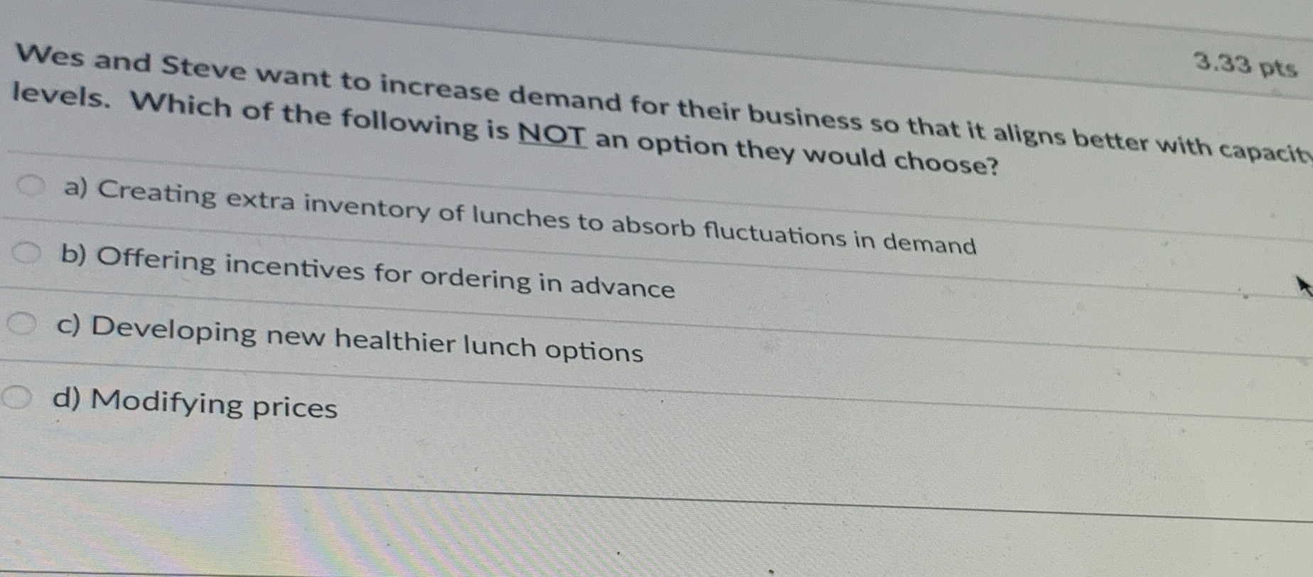 Solved levels. Which of the following is N ﻿mand for their | Chegg.com