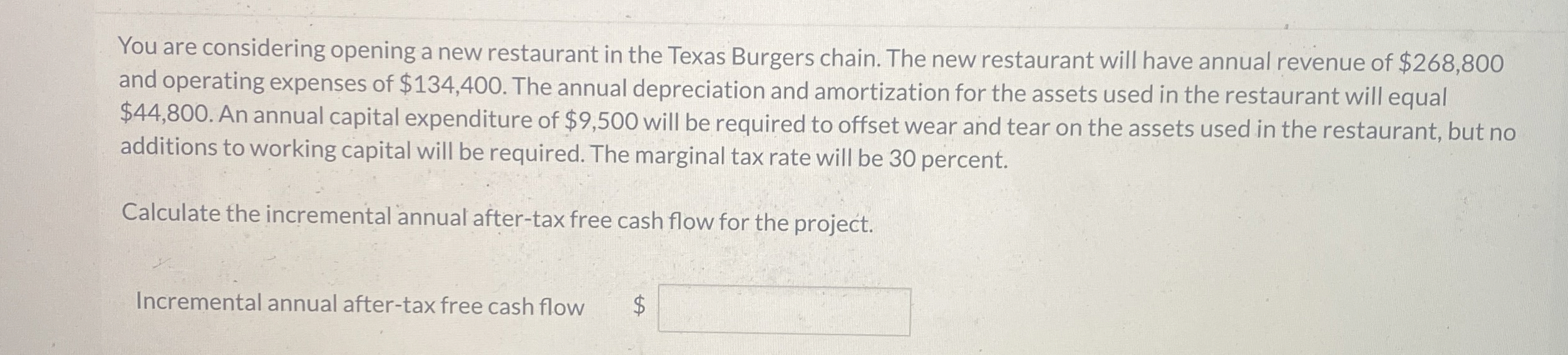 Solved You are considering opening a new restaurant in the | Chegg.com