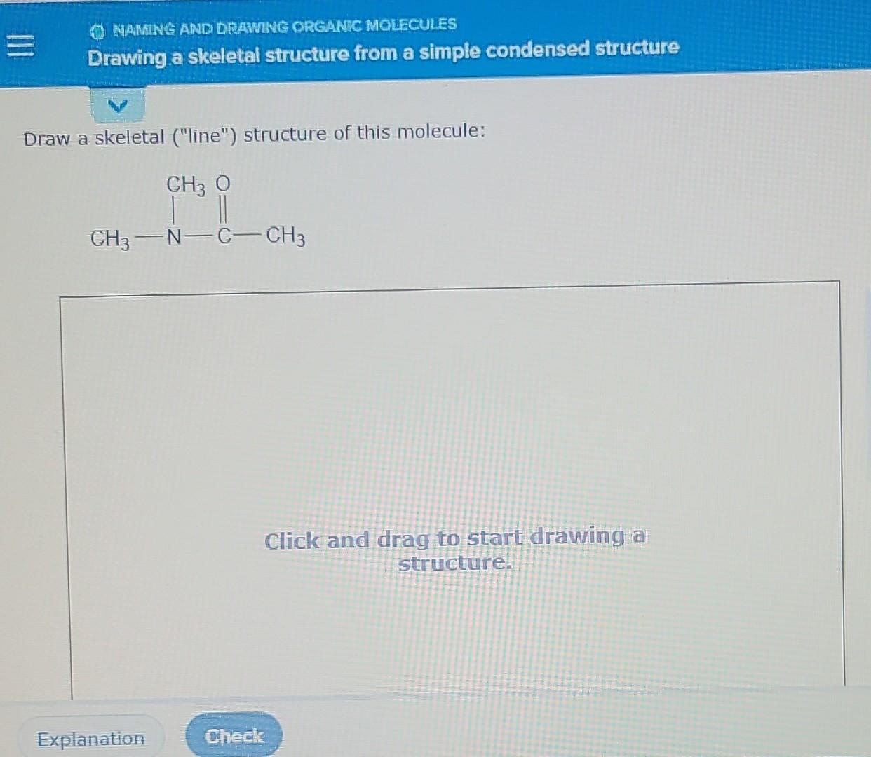 Solved Draw a skeletal ("line") structure of this molecule: | Chegg.com