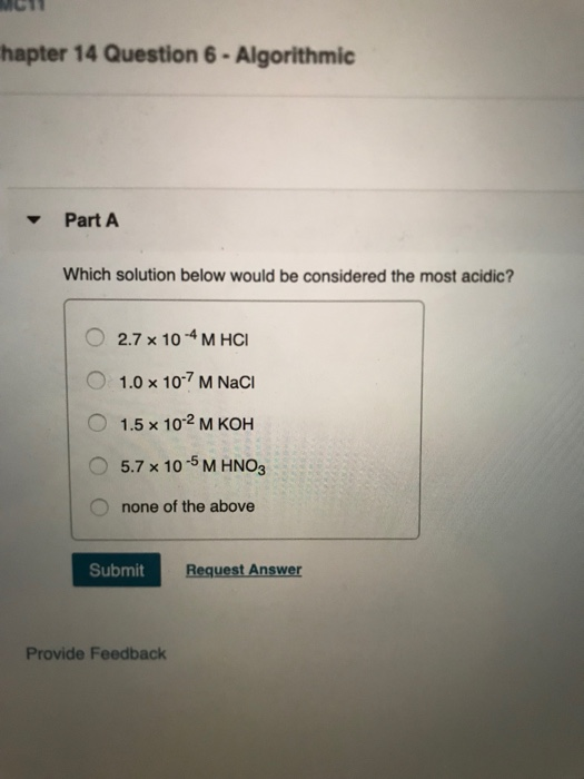 Solved hapter 14 Question 6 - Algorithmic Part A Which | Chegg.com