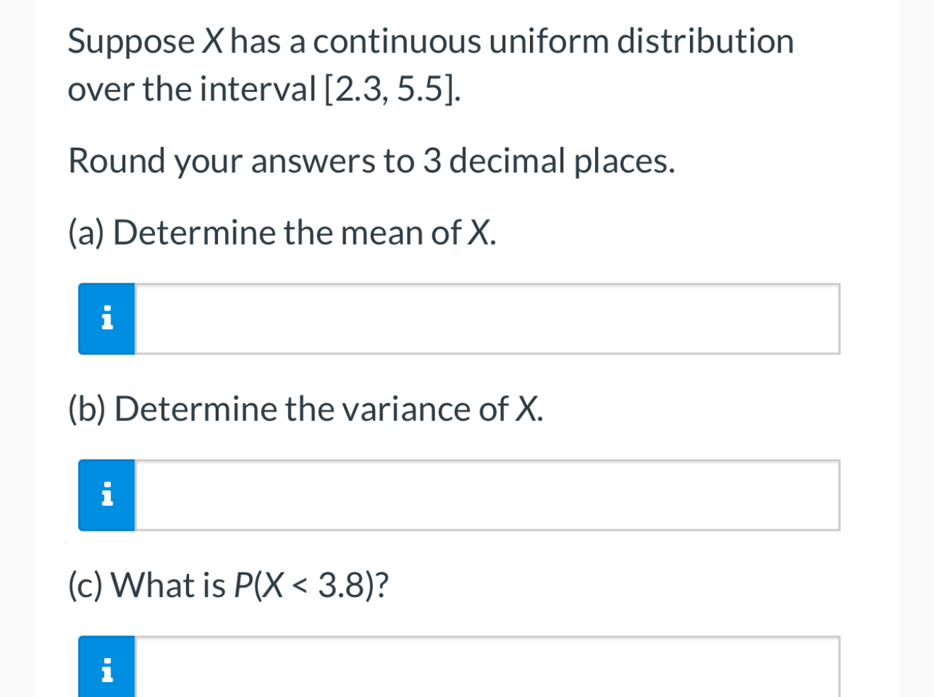 Solved Suppose x ﻿has a continuous uniform distributionover | Chegg.com