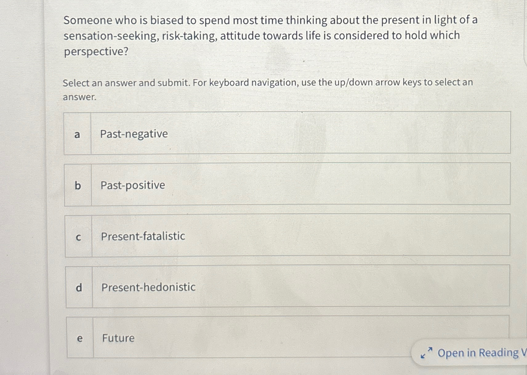 Solved Someone who is biased to spend most time thinking | Chegg.com