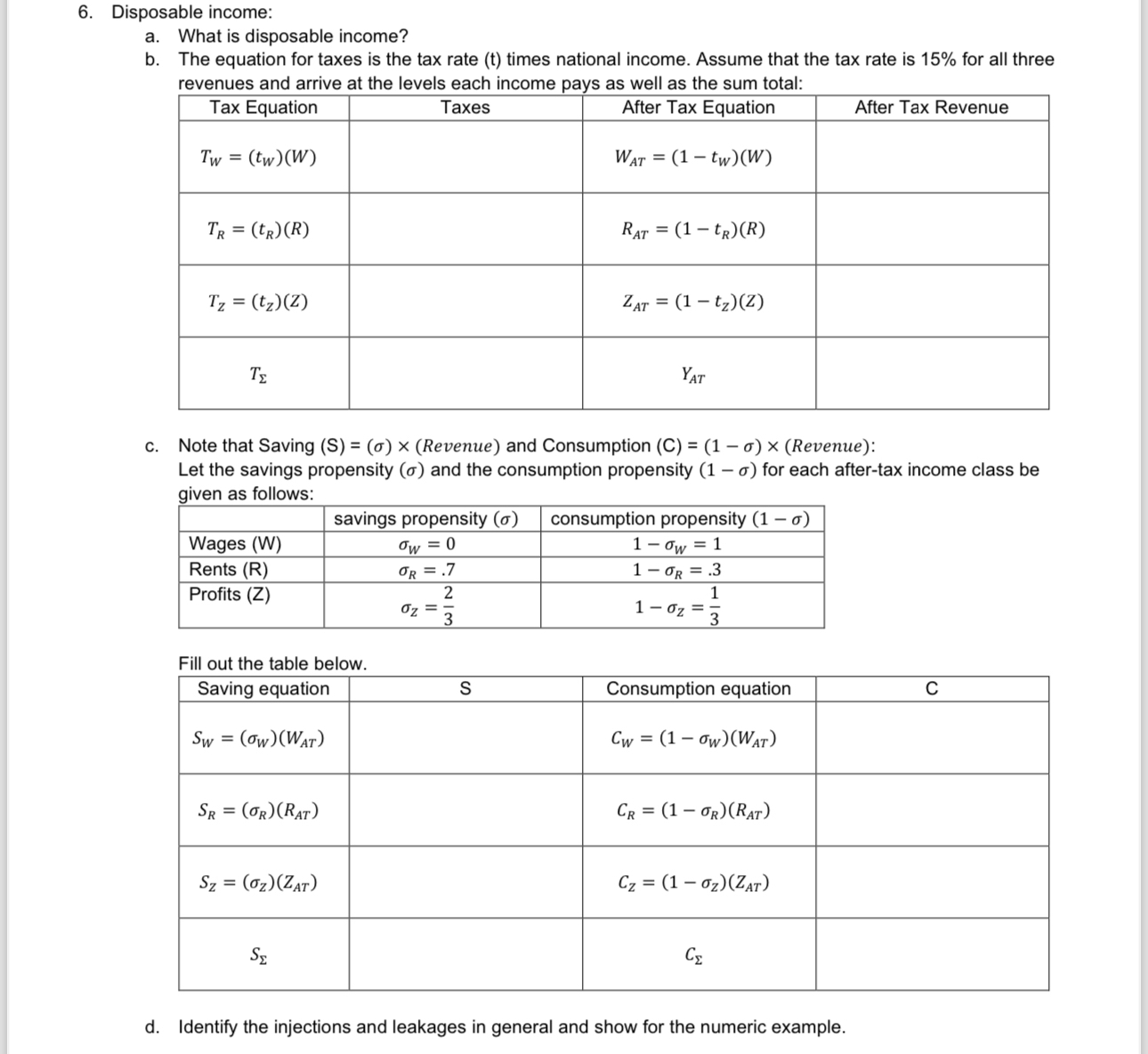 Disposable income:a. ﻿What is disposable income?b. | Chegg.com