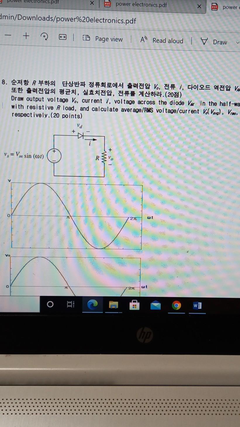 Solved Draw output voltage Vo, current i, voltage across the | Chegg.com Solved Draw output voltage Vo, current i, voltage across the | Chegg.com