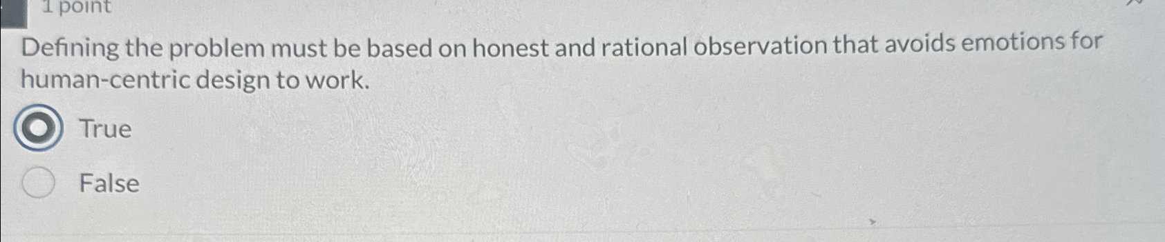 Solved Defining the problem must be based on honest and | Chegg.com