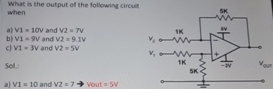 Solved What is the output of the following circuit | Chegg.com