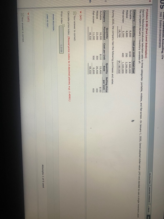 Solved 1 System Announcements Problem 8-08 (Part Level | Chegg.com