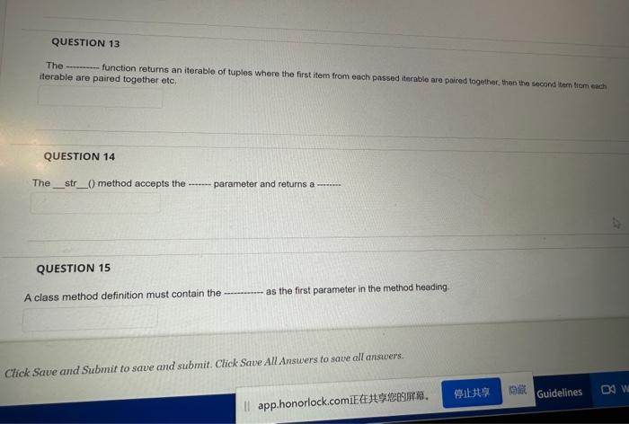 Solved The function returns an iterable of tuples where the | Chegg.com