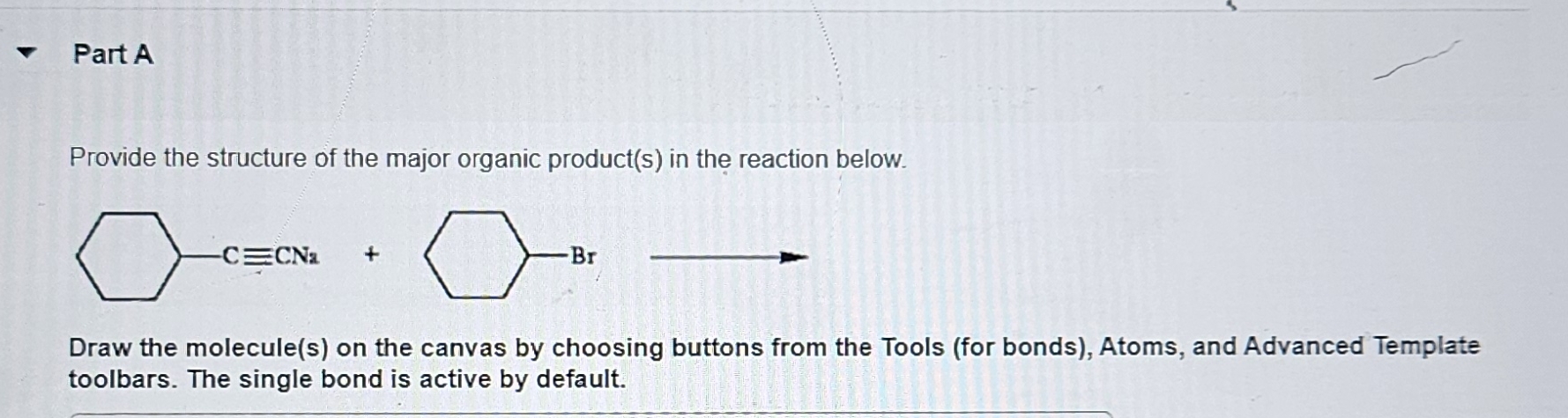Solved Part AProvide the structure of the major organic | Chegg.com