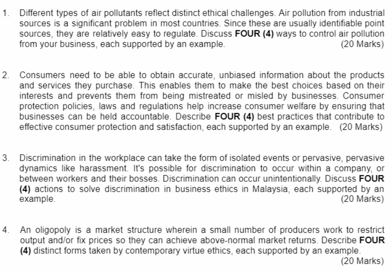 Solved Different types of air pollutants reflect distinct | Chegg.com