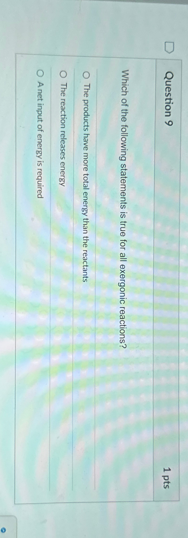 Solved Question 91 ﻿ptsWhich of the following statements is | Chegg.com