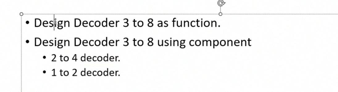 Solved - Design Decoder 3 to 8 as function. - Design Decoder | Chegg.com Solved - Design Decoder 3 to 8 as function. - Design Decoder | Chegg.com