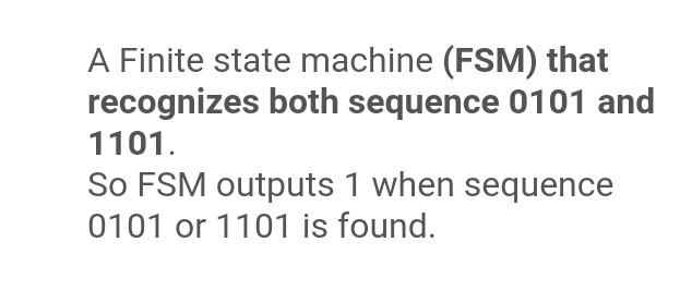 Solved A Finite state machine (FSM) that recognizes both | Chegg.com