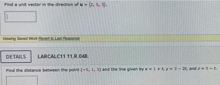 Solved Find a unit vector in the direction of u= 2,5,3 . | Chegg.com