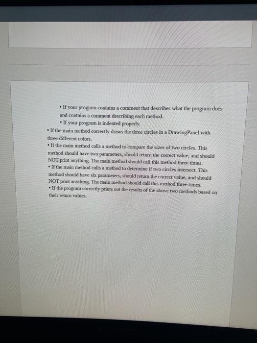 Solved COSC 1336 Lab 5: Drawing and Comparing Circles | Chegg.com