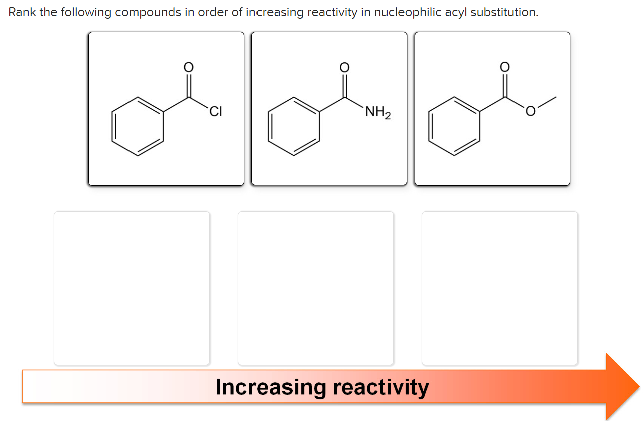 Solved Rank the following compounds in order of increasing | Chegg.com