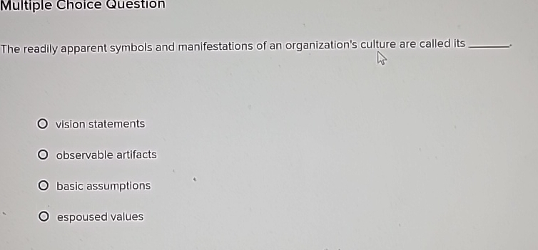 Solved Multiple Choice QuestionThe readily apparent symbols | Chegg.com