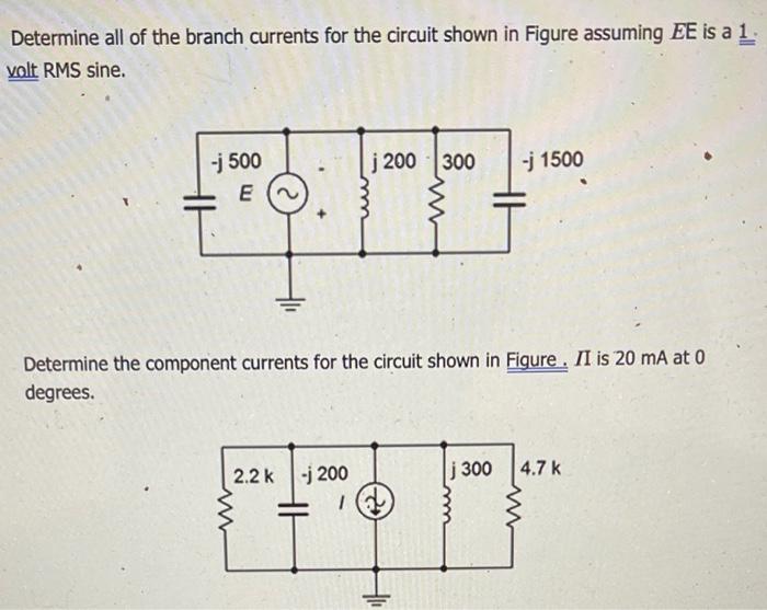 Solved Determine all of the branch currents for the circuit | Chegg.com