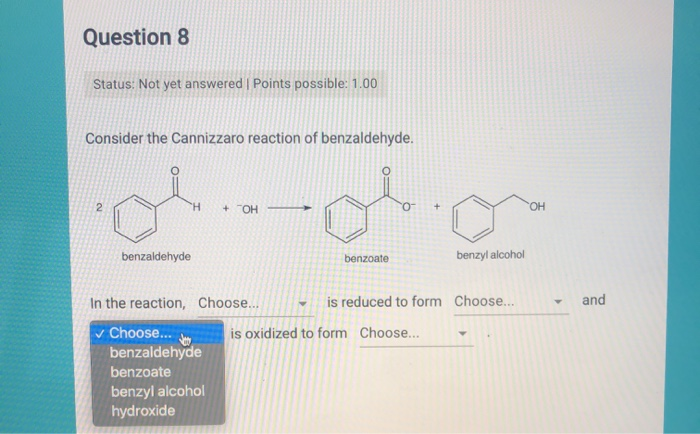 Solved Question 8 Status: Not yet answered Points possible: | Chegg.com