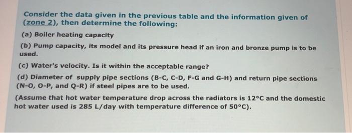 Solved consider the shown two pipe reverse return hot water | Chegg.com