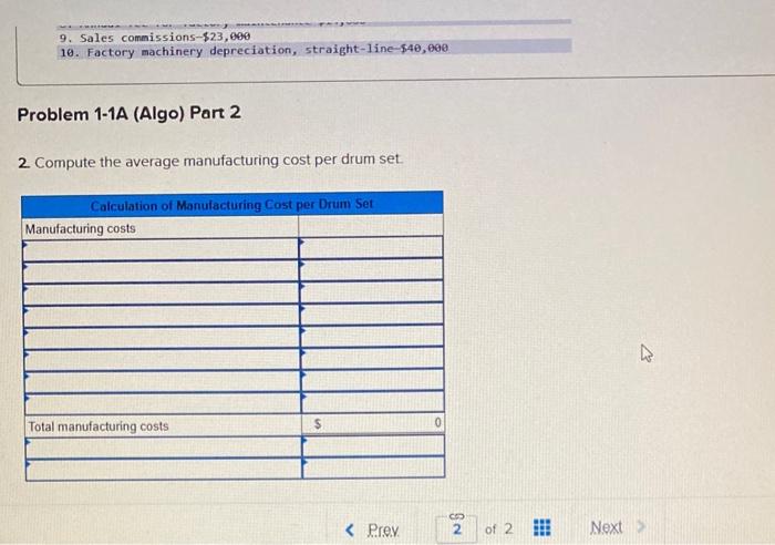 Solved Required information Problem 1-1A (Algo) Classifying | Chegg.com