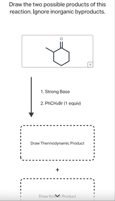 Solved Draw the two possible products of this reaction. | Chegg.com