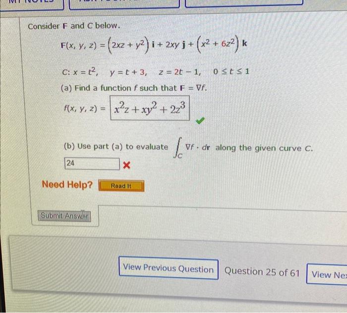 Solved Consider F and C below. | Chegg.com