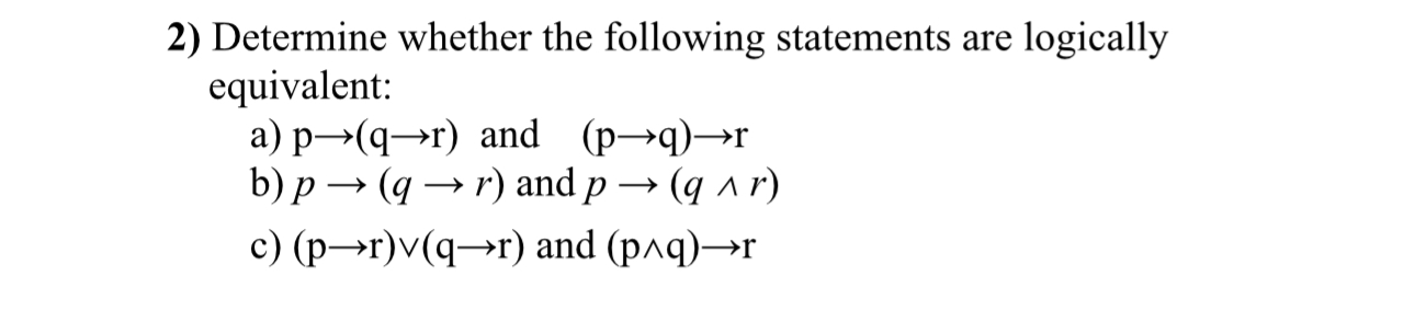 Solved Determine whether the following statements are | Chegg.com
